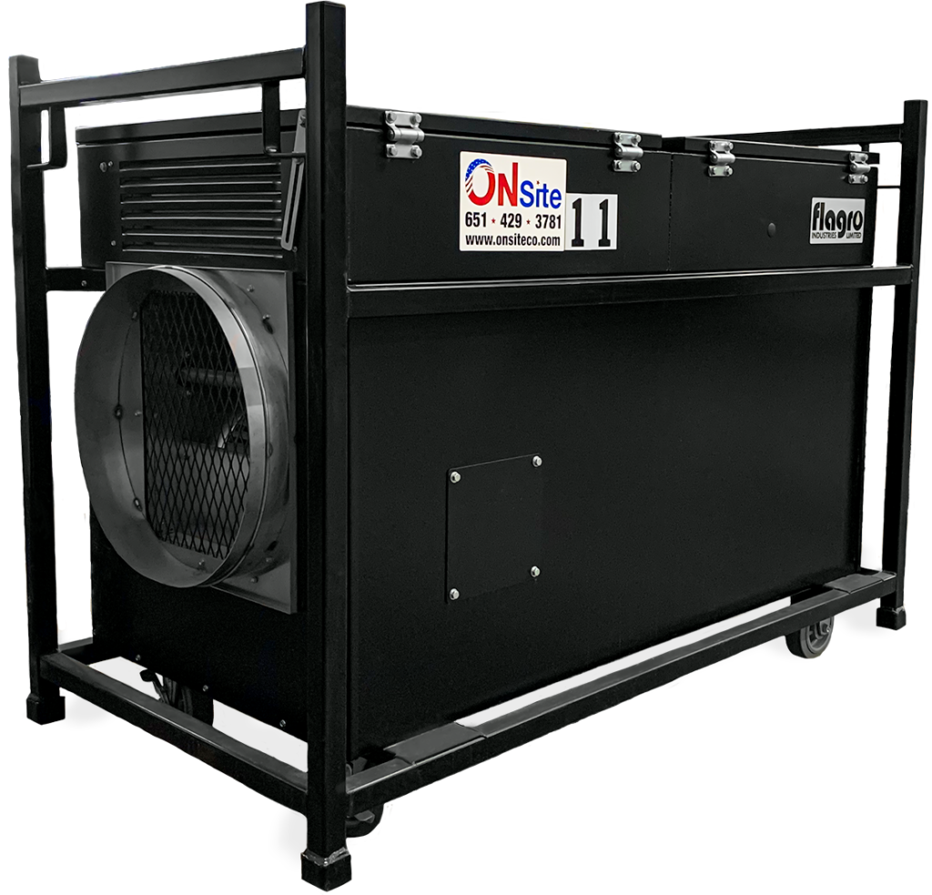 Flagro FMA 550 is a Direct Fired, Enclosed Flame Heater